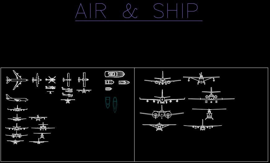 AUTOCAD DWG 2D BLOCKS: Humans, Bathroom Elements, Cars, Airplane ...
