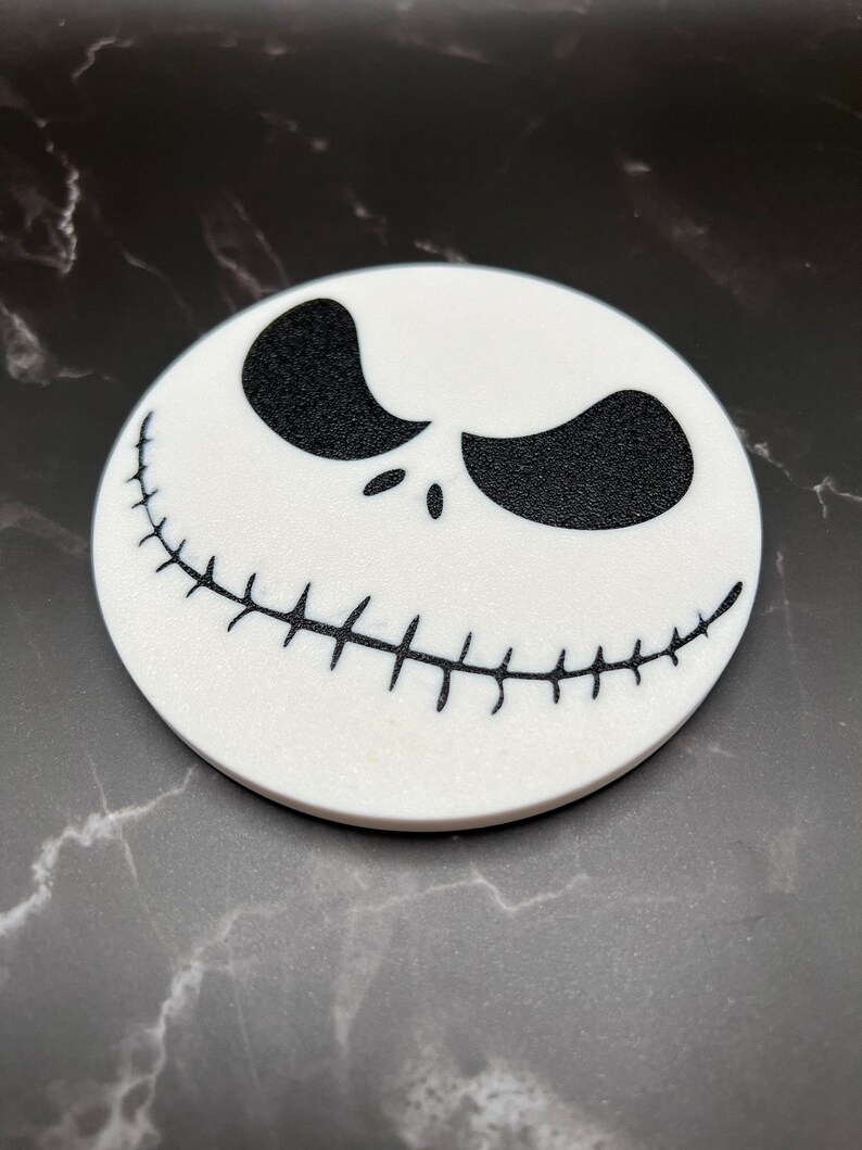 3D Printed Coaster - Jack Skellington - Etsy
