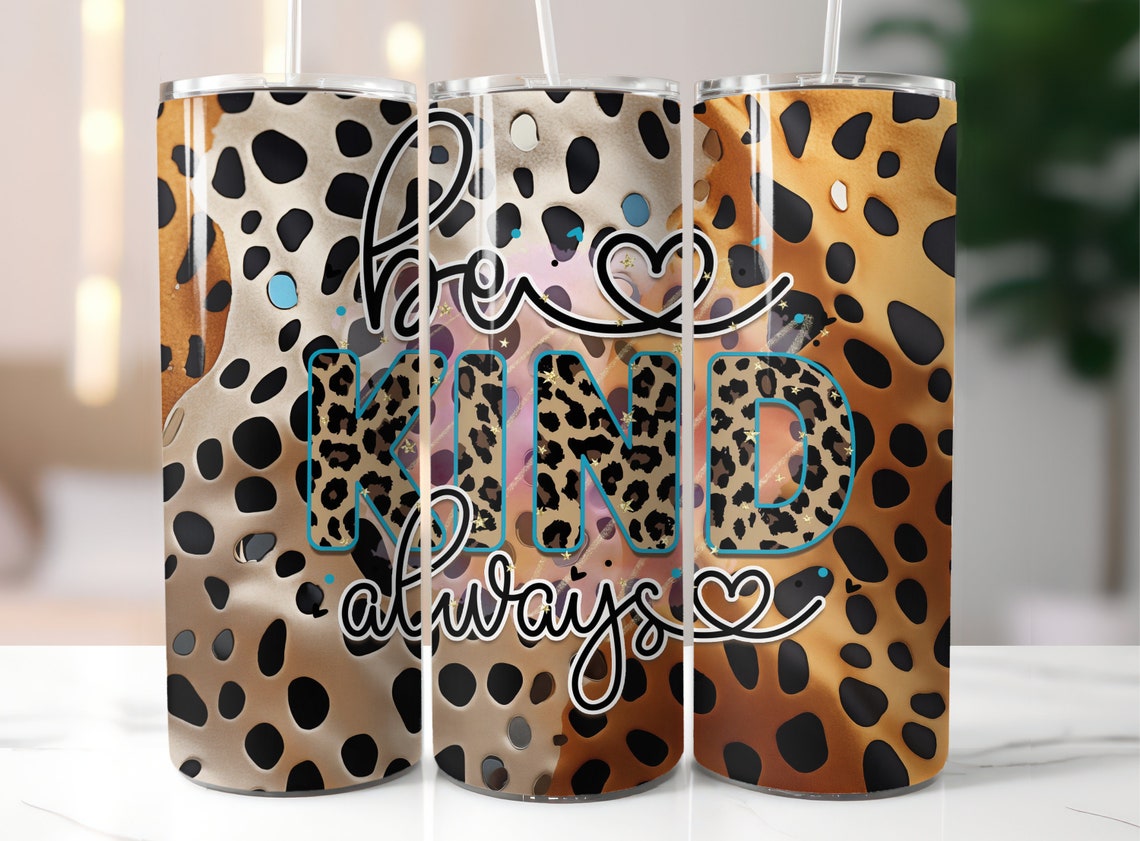 BE KIND Tumbler Wrap Design Png Tumbler Wrap Sublimation Quotes Tumbler ...