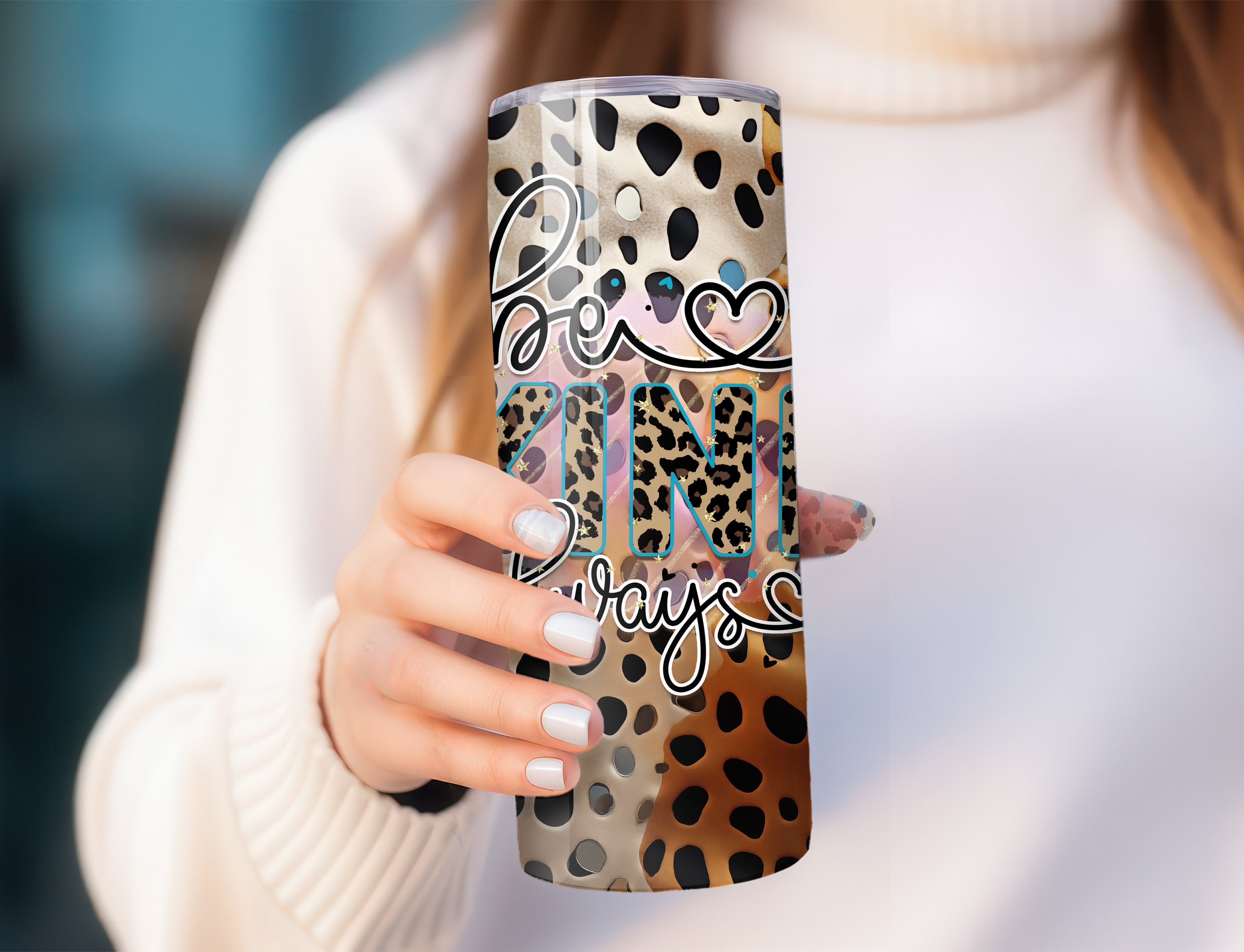 BE KIND Tumbler Wrap Design Png Tumbler Wrap Sublimation Quotes Tumbler ...