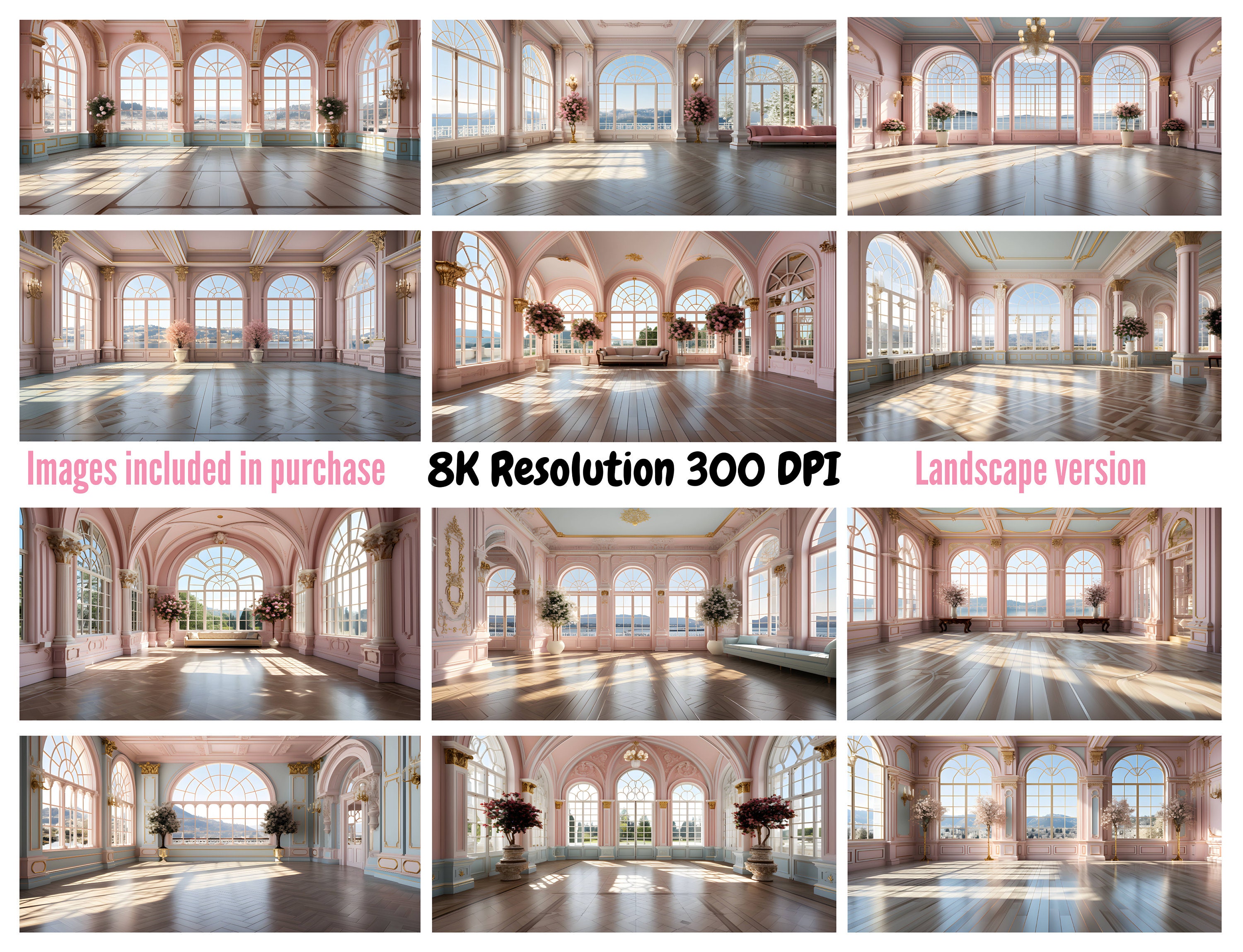 12 Digital Backdrops of Victorian Mansion Interiors (Instant Download ...