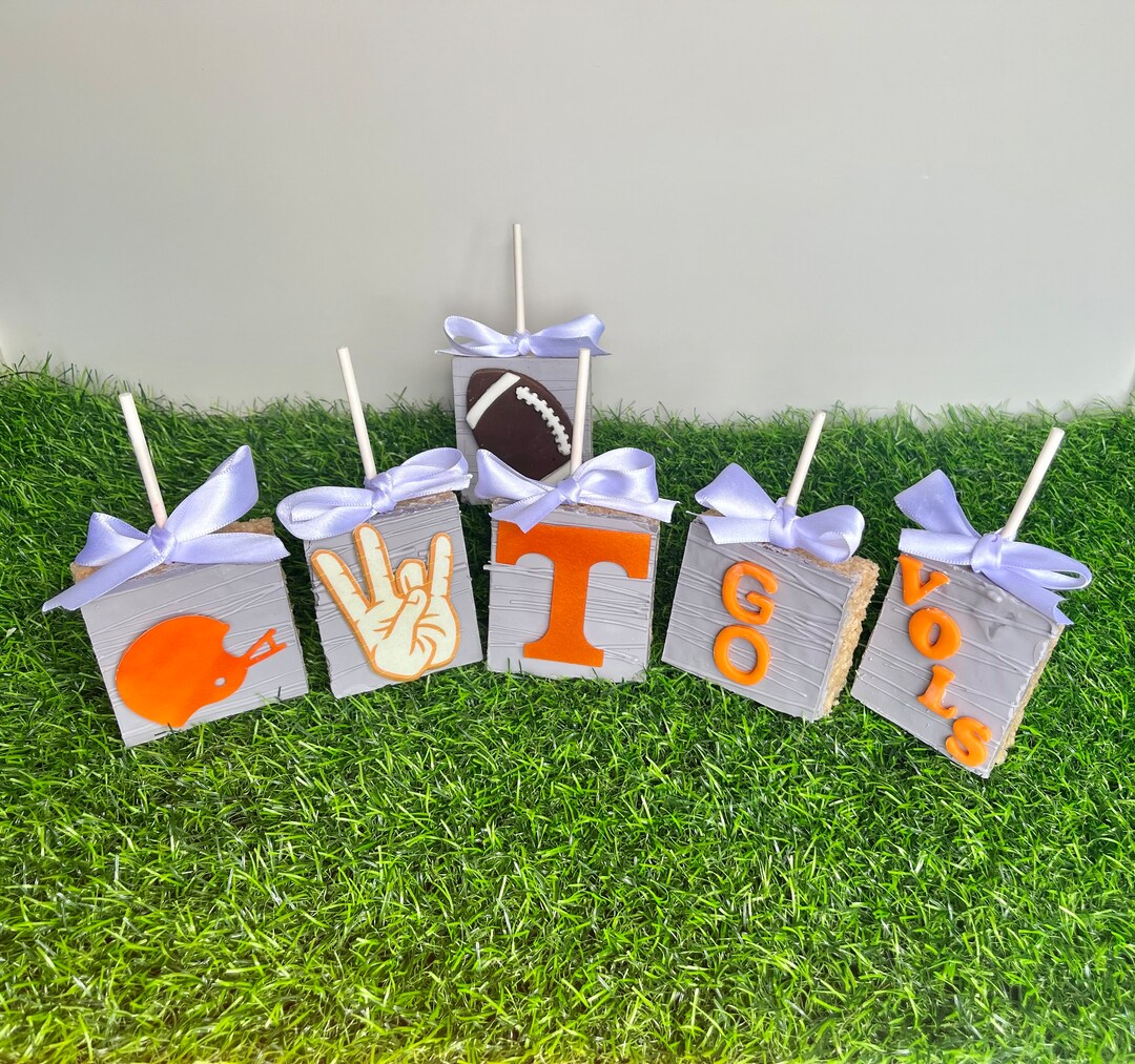 Tennessee Rice Krispy Treats, Set of 6, Football Game Day Treats ...