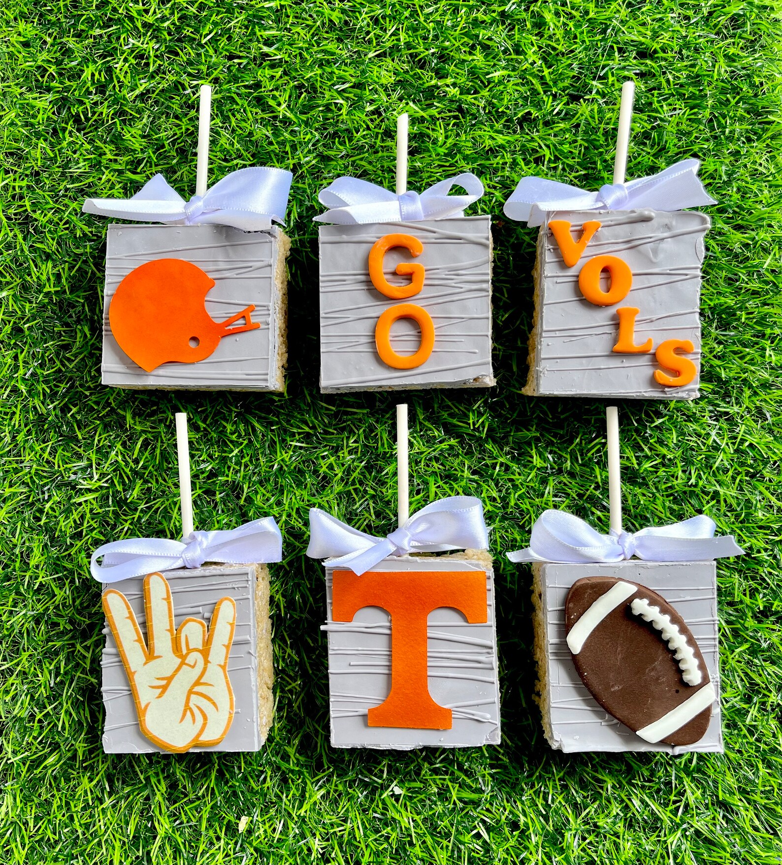 Tennessee Rice Krispy Treats, Set of 6, Football Game Day Treats ...