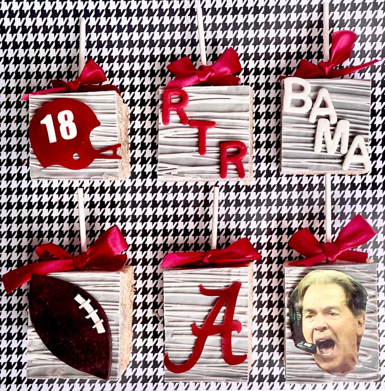 Alabama Rice Krispy Treats, Set of 6, Football Game Day Treats, Alabama ...