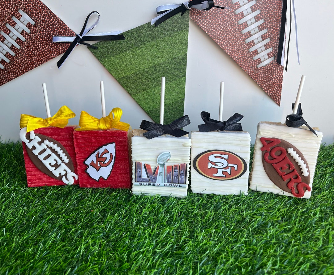 Super Bowl Krispy Treats, Set of 5, Party Treats, Kansas City Chiefs ...