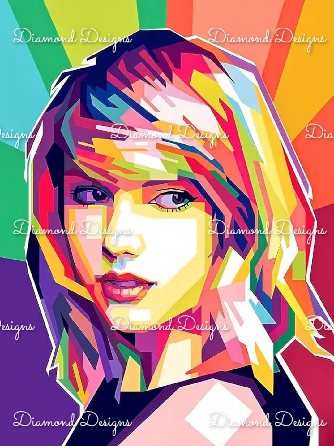Taylor Swift Abstract Diamond Painting - Etsy