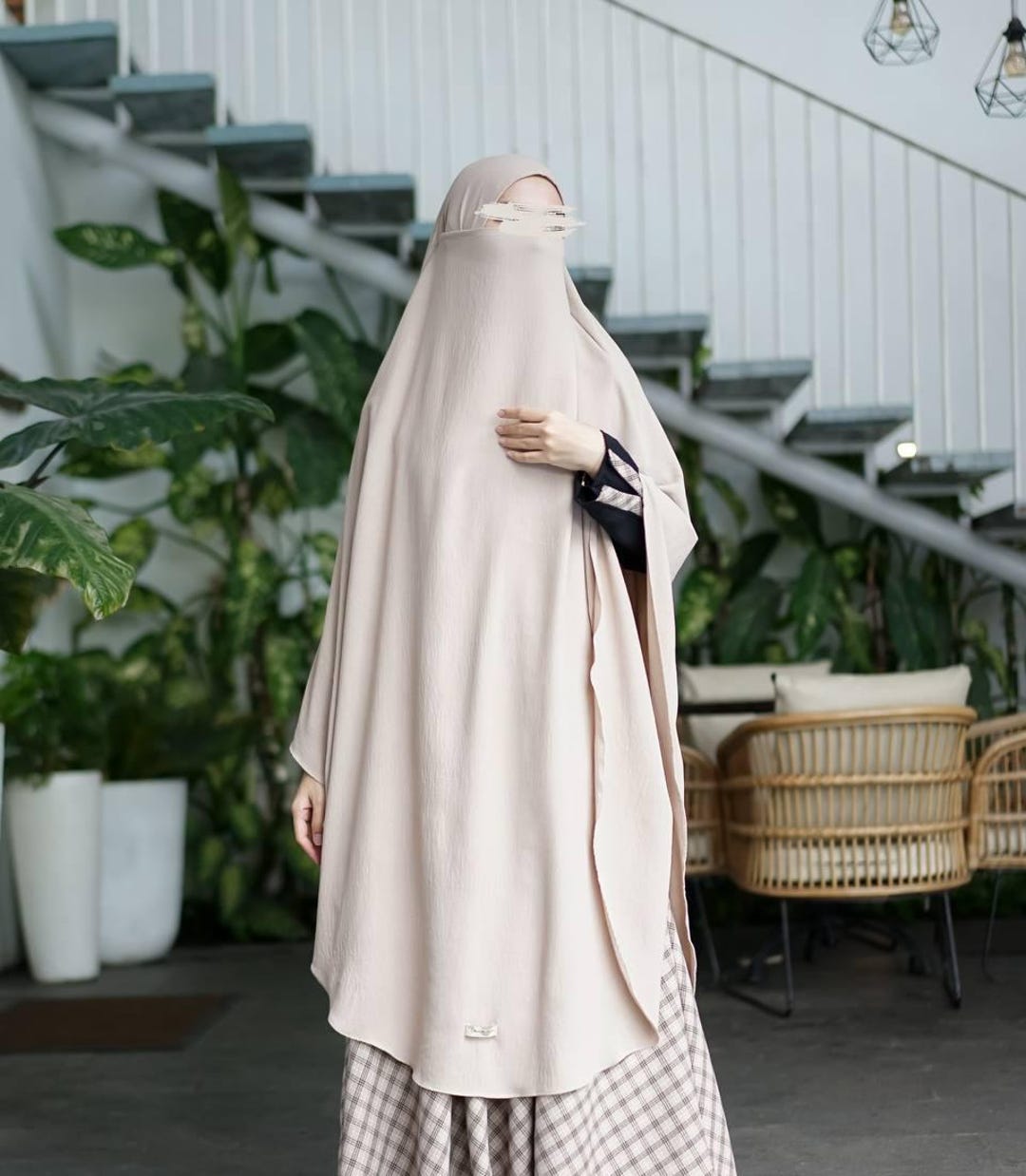 Slip on Lightweight Long French Khimar/hijab/jilbab (adjustable Niqab ...