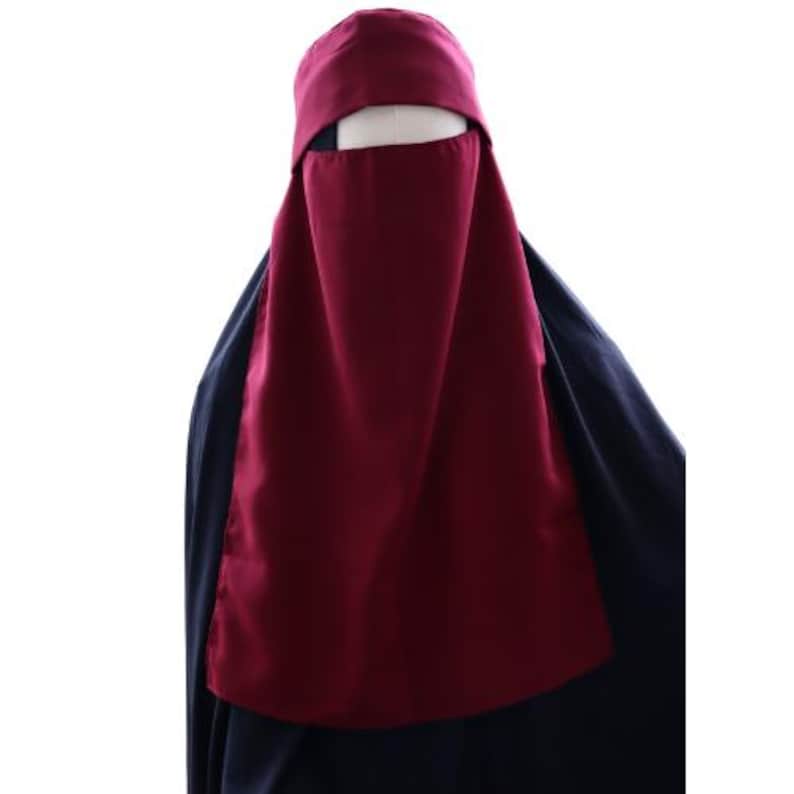 Single Flap Niqab Basic Arab Face Veil/covering Great for Umrah/hajj ...
