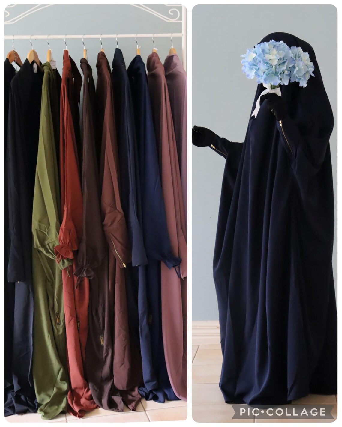 Overhead/one Piece French Khimar Convert to Niqab Muslim Prayer Outfit ...