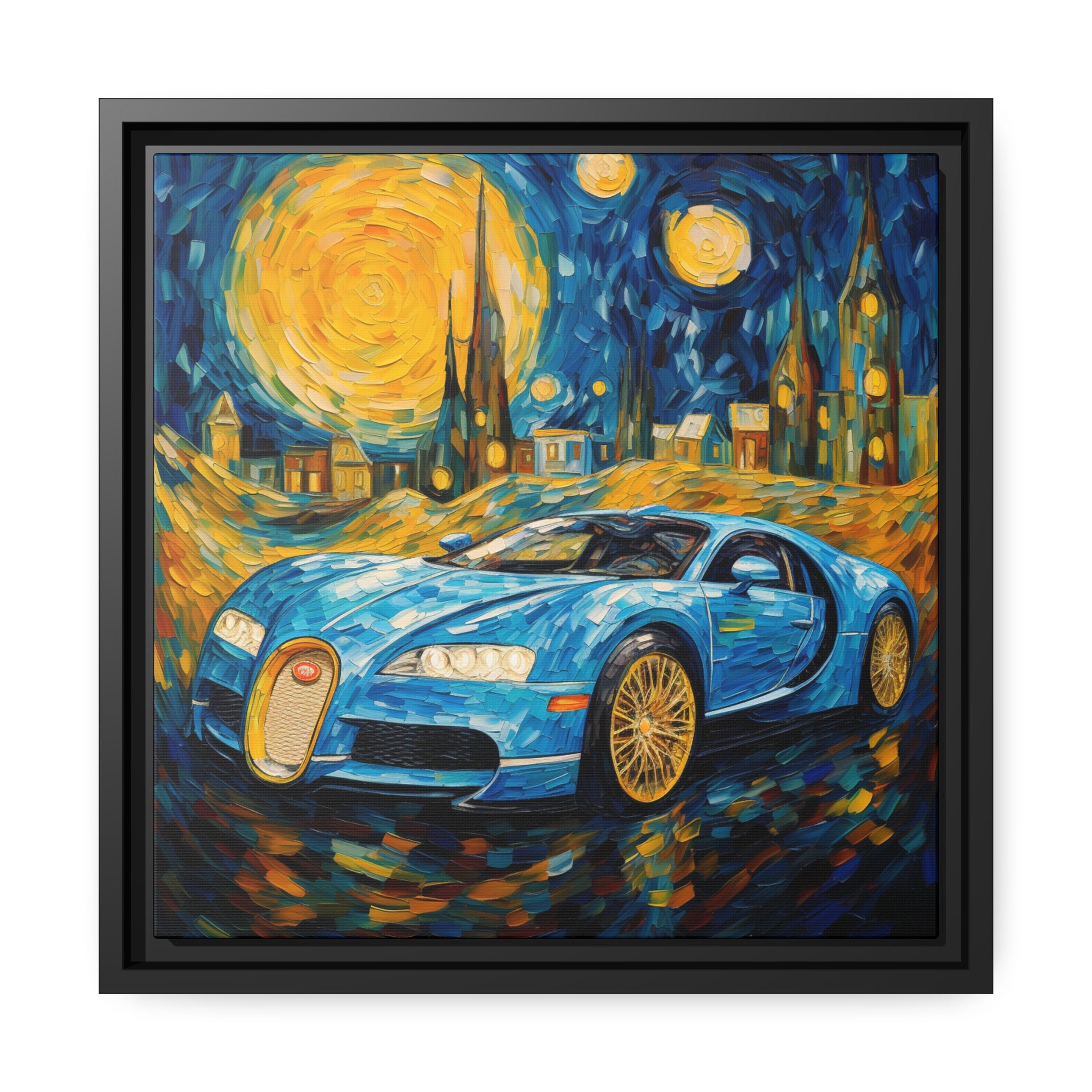 Van Gogh bugatti Veyron Elegance: Masterful - Etsy