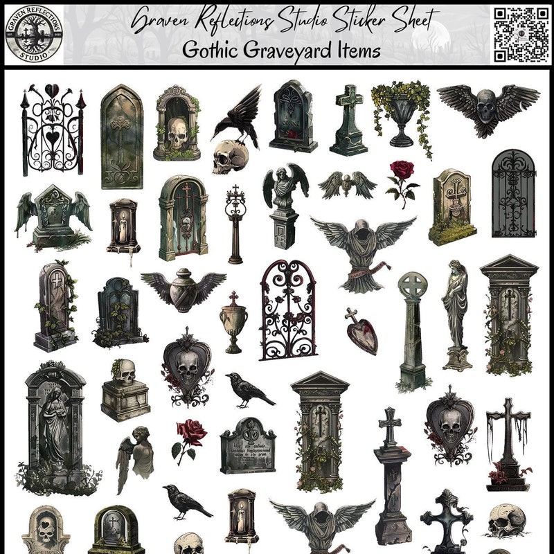 Gothic Cemetery - Etsy