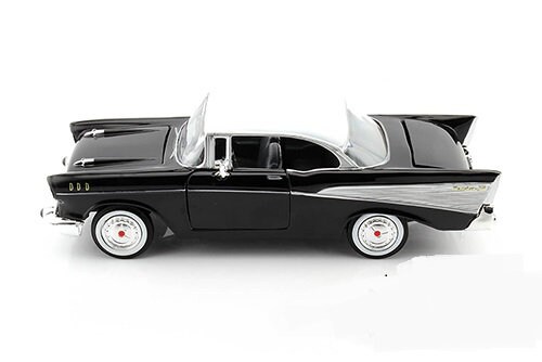 Retro Model Car 1957 Chevy Bel Air Black With White Top - Etsy