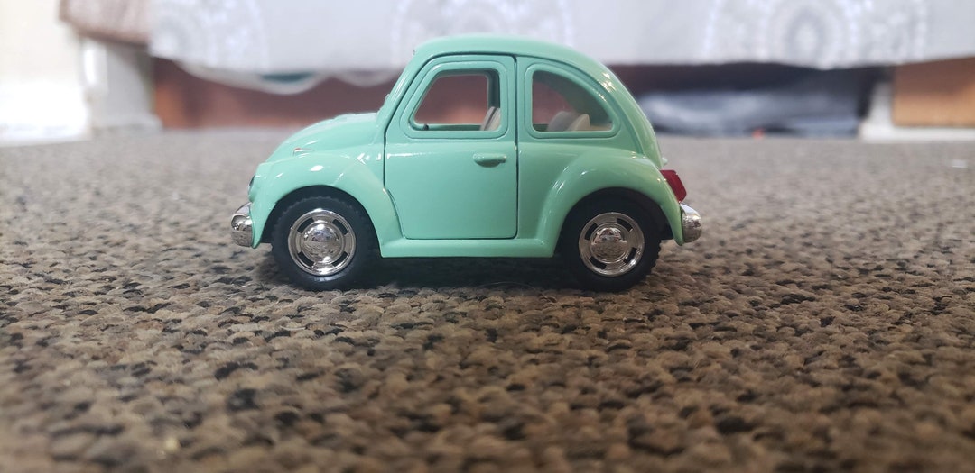 Retro Volkswagen VW Beetle Bug Light Green Punch Buggy 3.75 Pull Back ...
