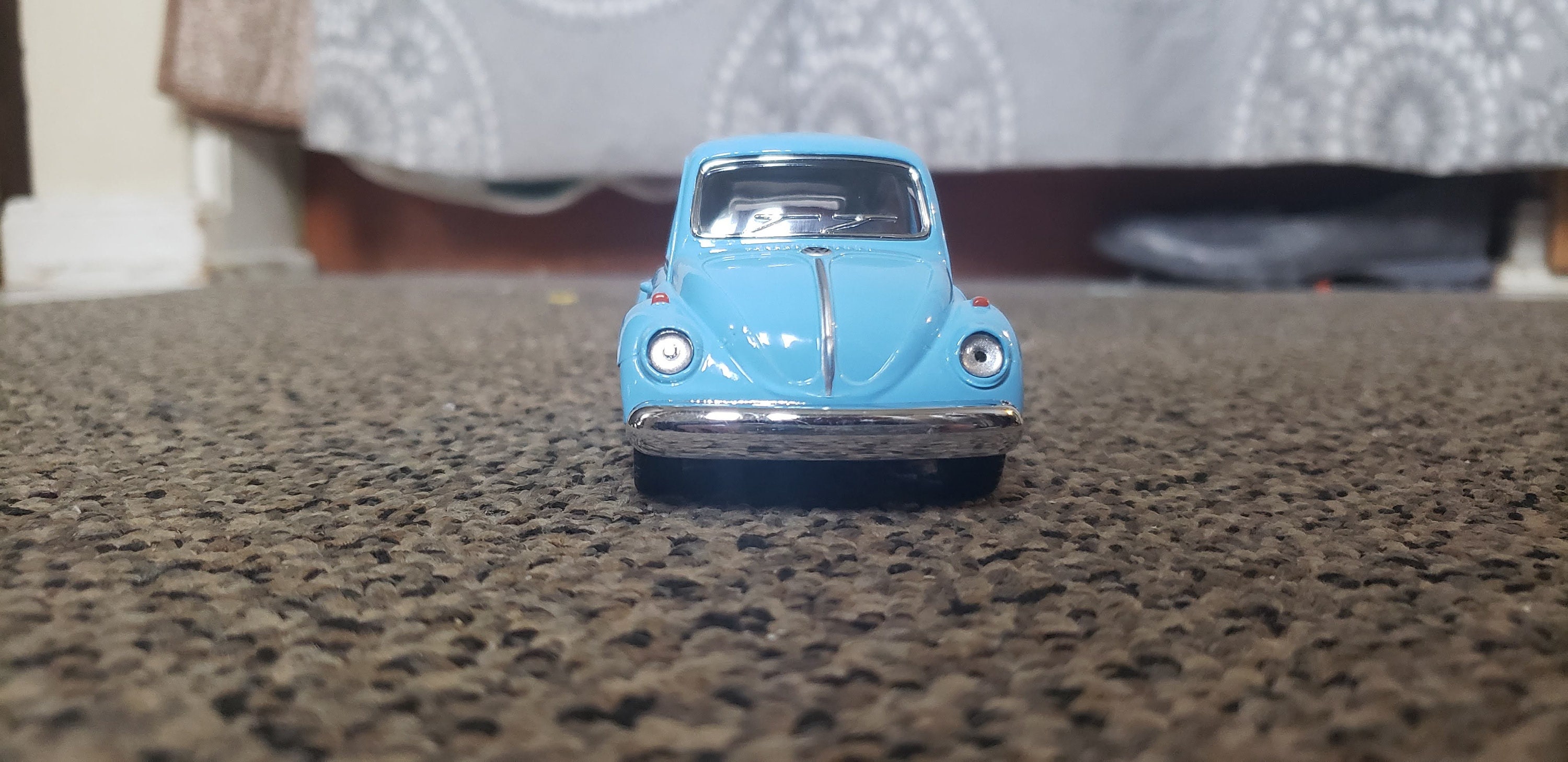 Retro Volkswagen VW Beetle Bug Light Blue Punch Buggy 3.75 Pull Back ...