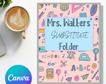 Editable Substitute Teacher Binder Template, Sub Binder Template ...