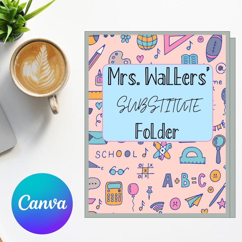 Teacher Substitute Binder, While You Were Out, Sub Plans, Digital ...