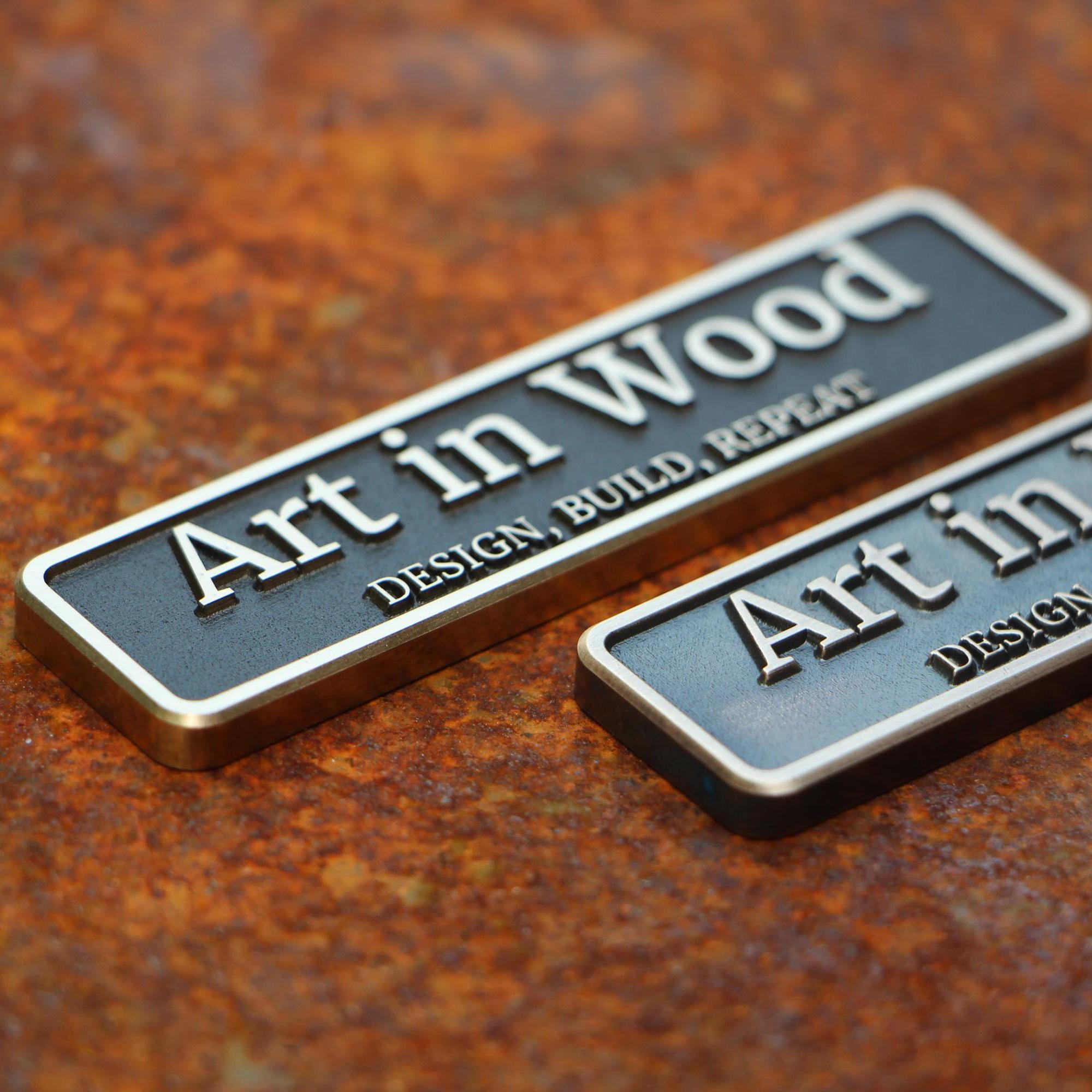 Inlay Brass Medallions - Makers Mark - Inlay Brass W/ Template ...