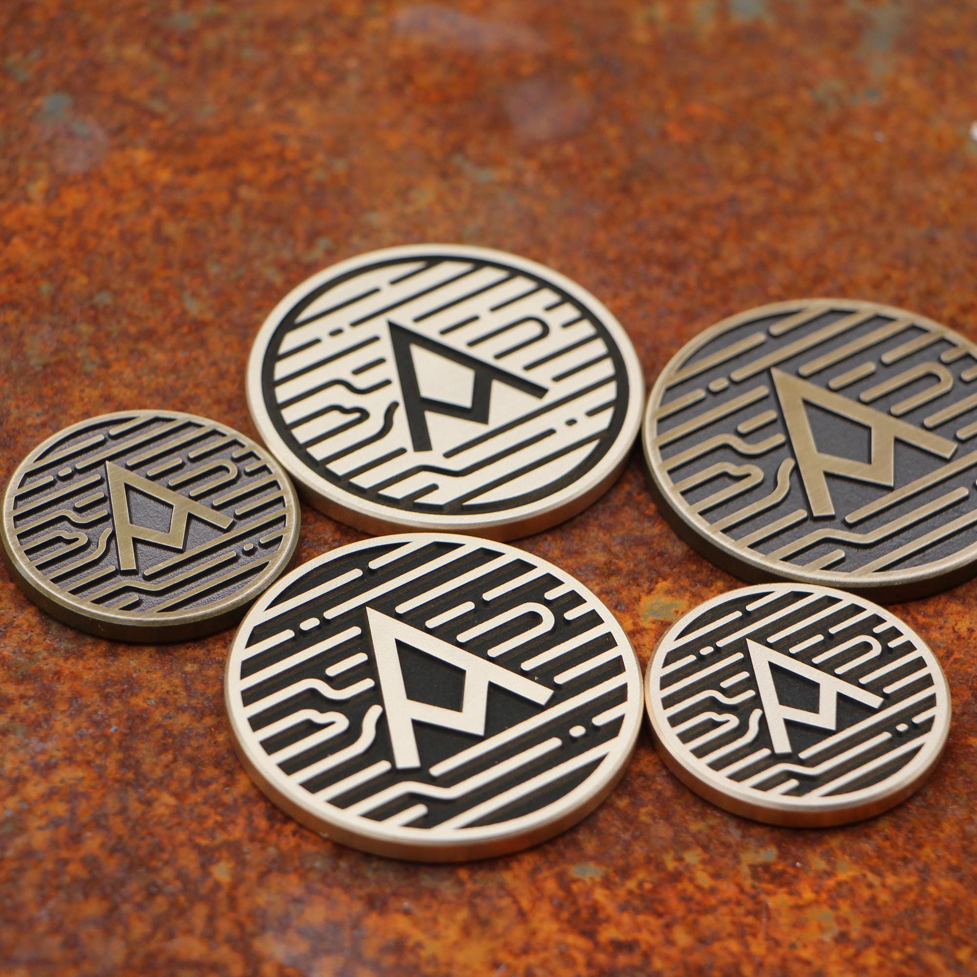 Inlay Brass Medallions - Makers Mark - Inlay Brass W/ Template ...