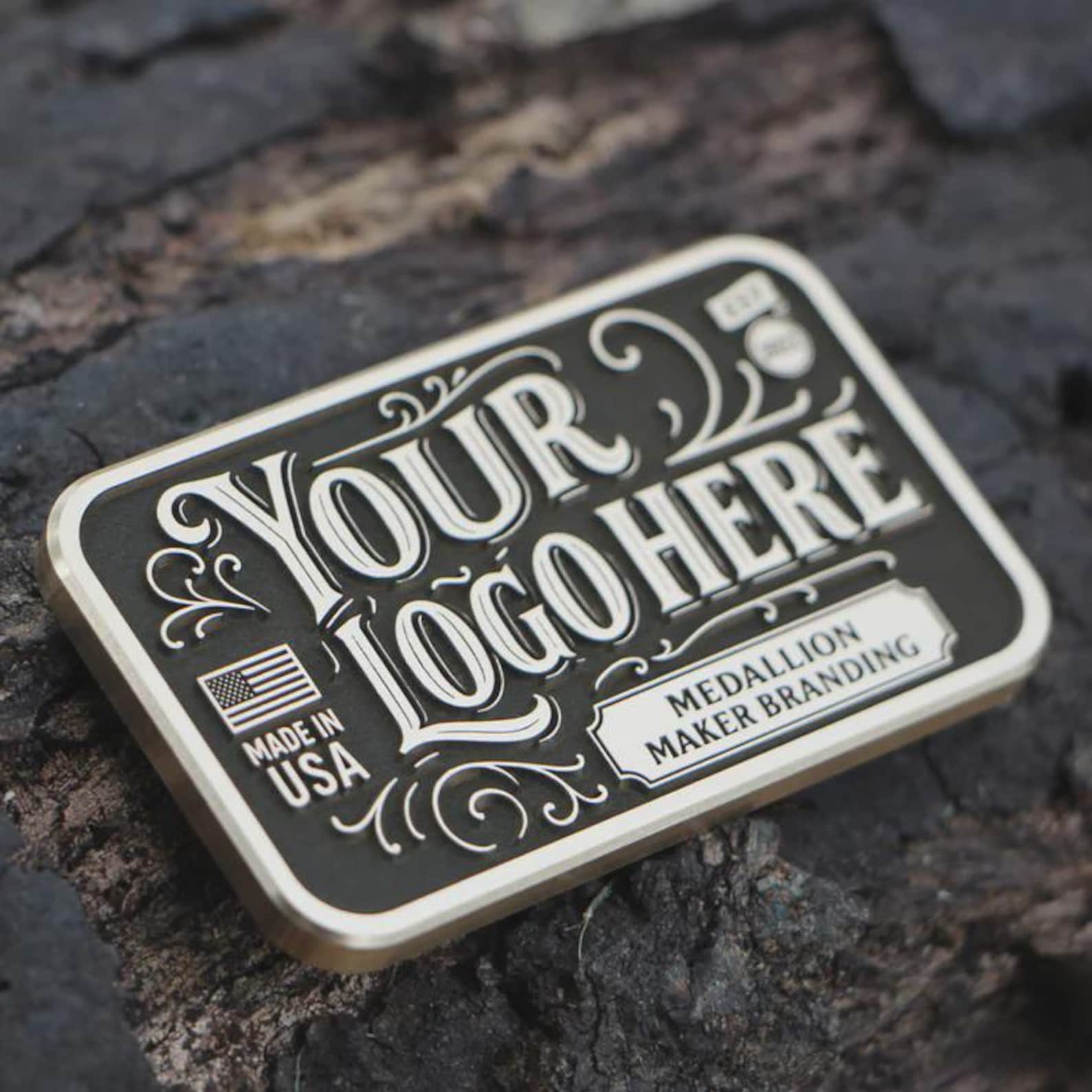Inlay Brass Medallions - Makers Mark - Inlay Brass W/ Template ...