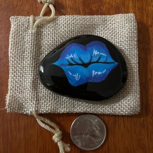 Kiss Lips Painted Rock - Etsy