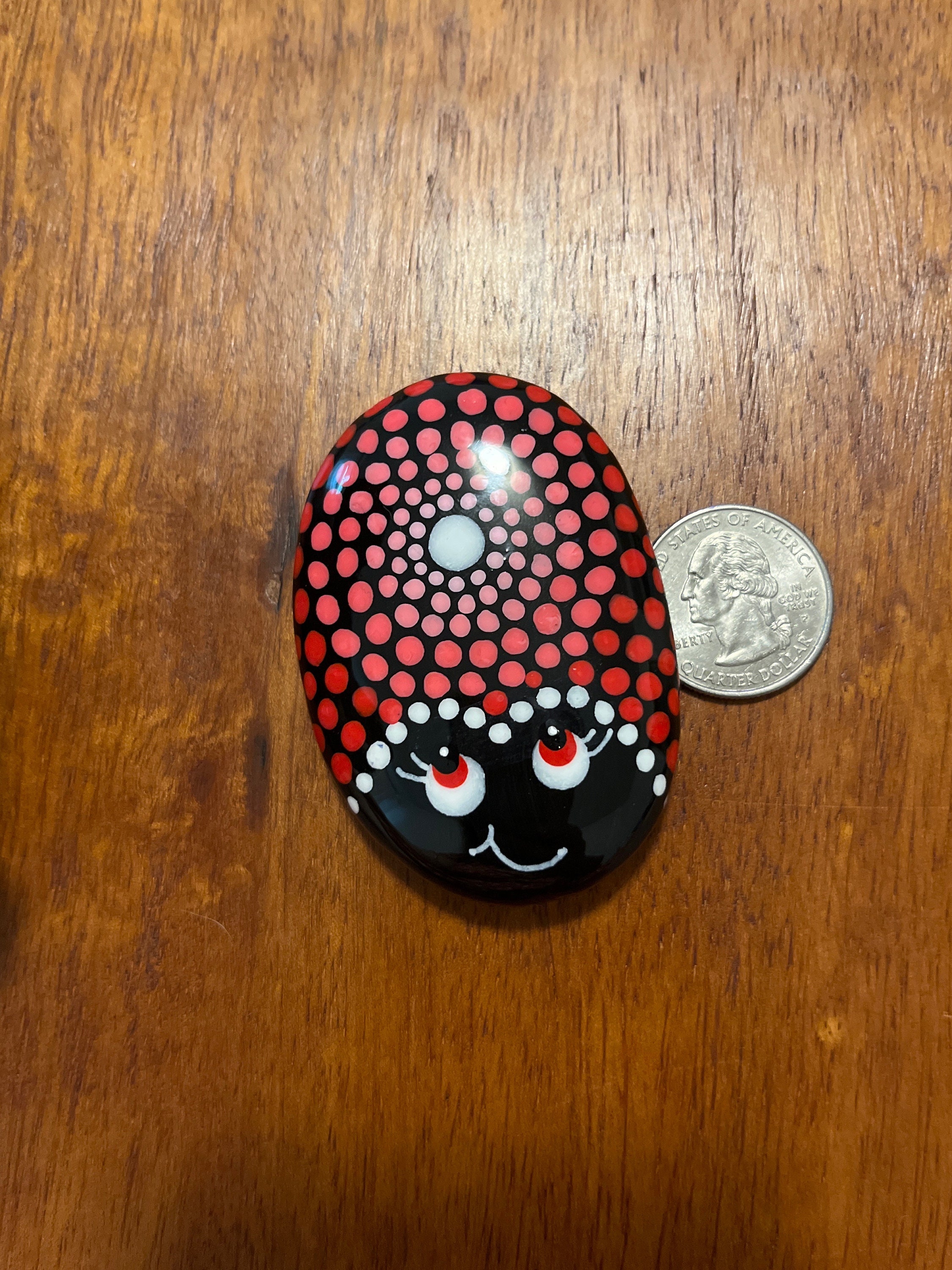 Ladybug Painted Rock - Etsy