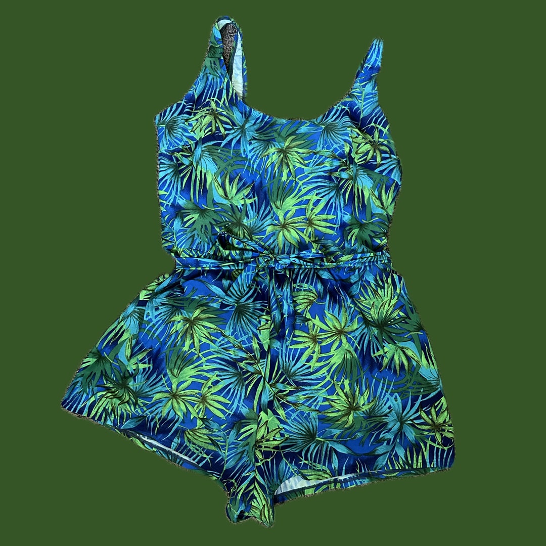 Vintage One Piece Floral Bathingsuit, Women's, 20W - Etsy