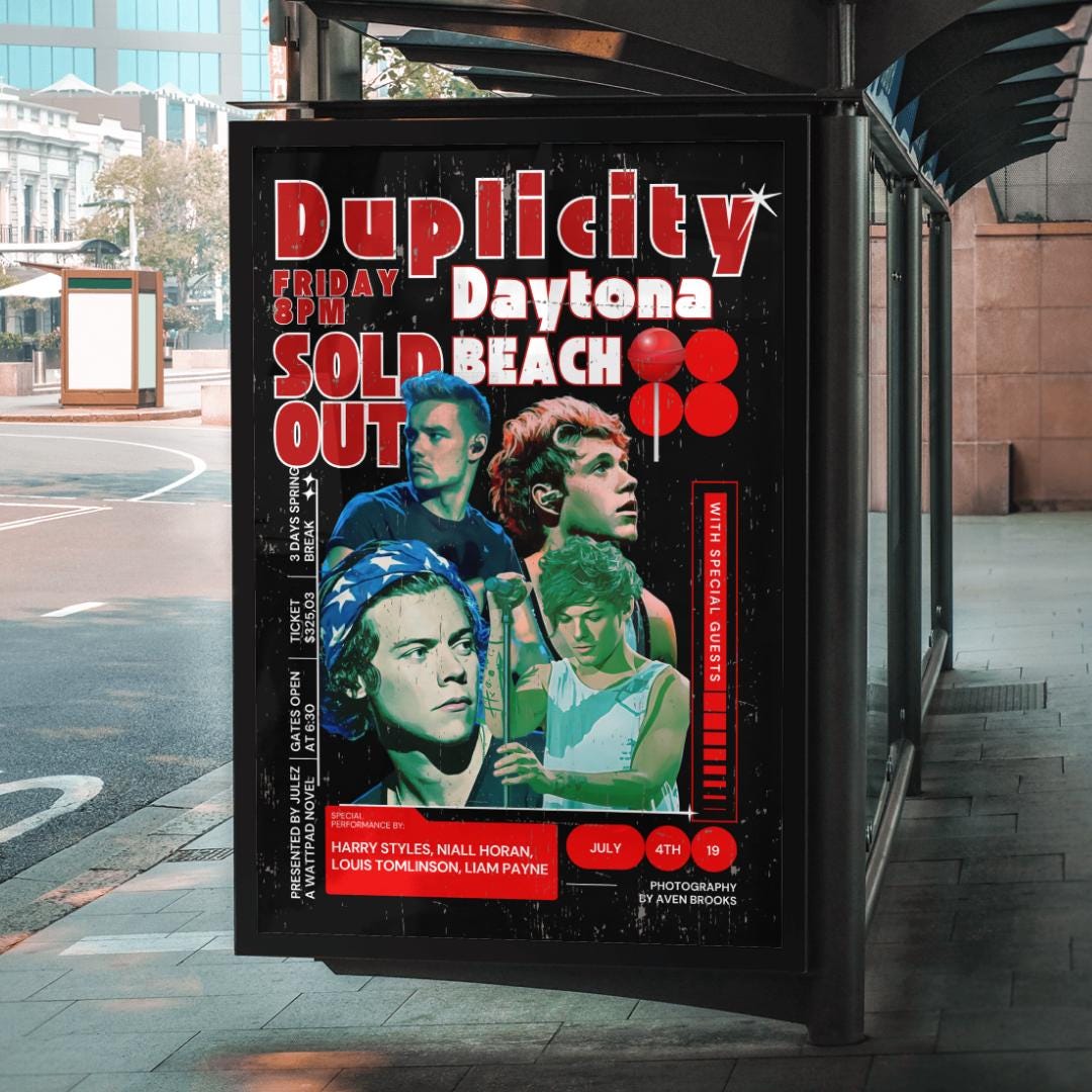 Duplicity Wattpad Poster Print, Wall Art , Art Poster for Gift Book ...