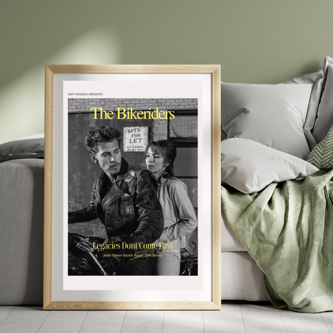 The Bikeriders Movie Inspired Vintage the Bikeriders Movie Poster ...