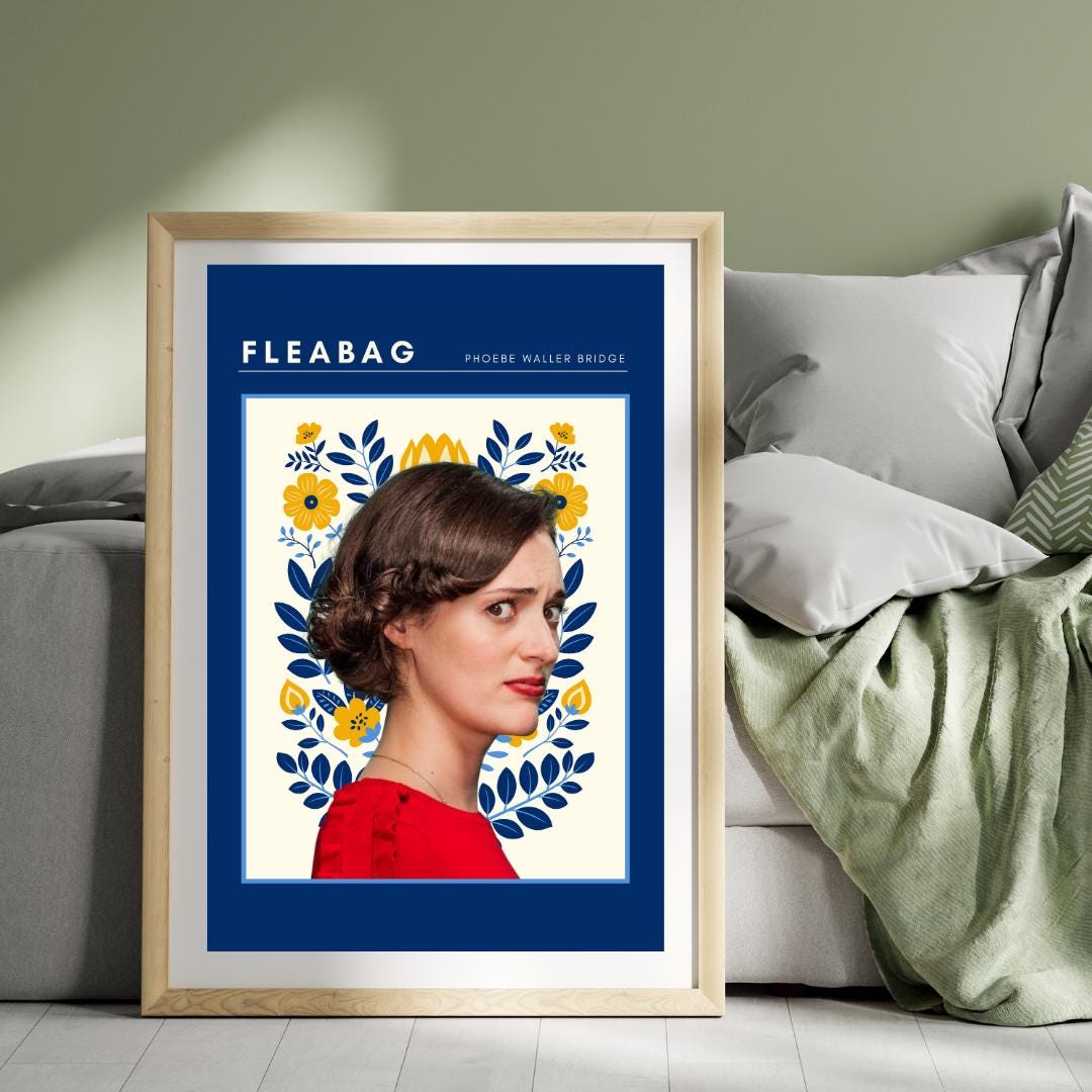 Fleabag Poster, Phoebe Waller-bridge, Fleabag Print, Vintage Poster ...