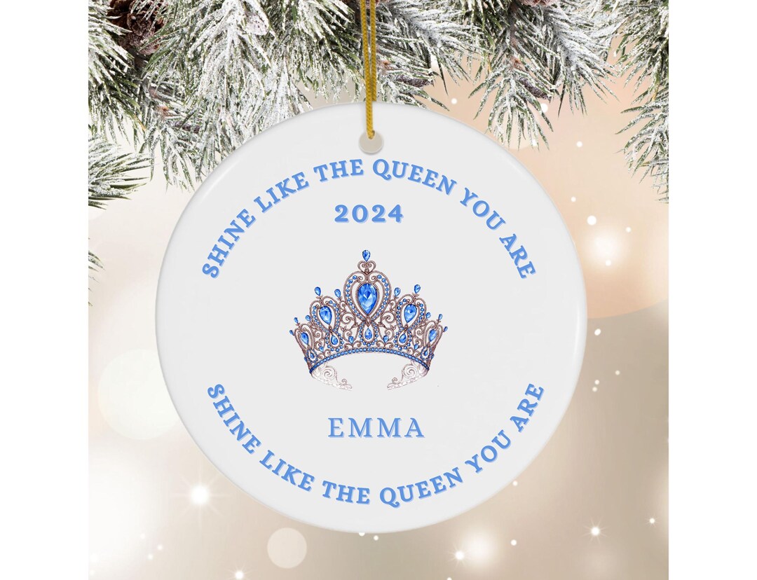 2024 Custom Pageant Queen Ornament Personalized Ceramic Keepsake - Etsy