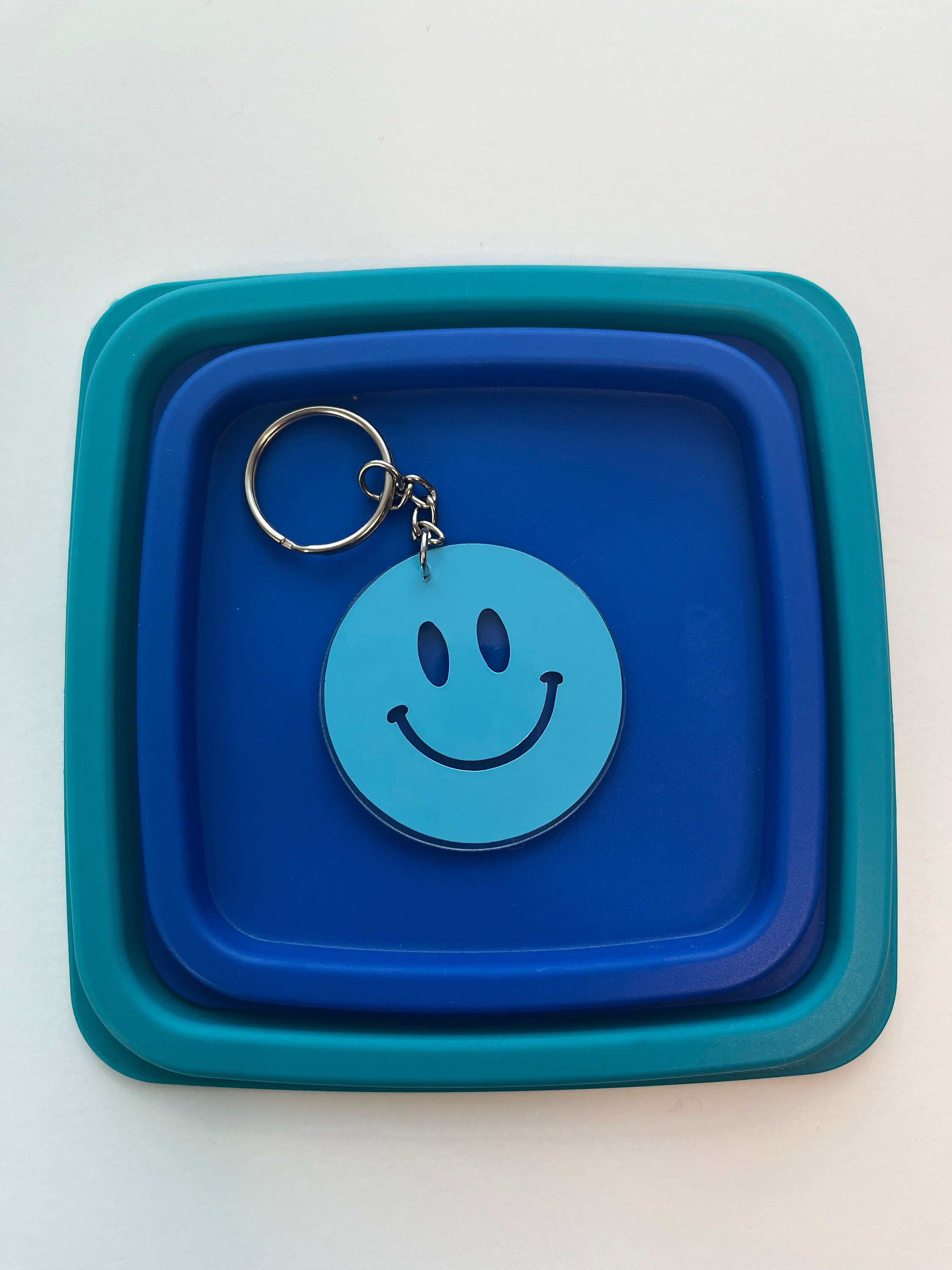 Smiley Face Keychains - Etsy