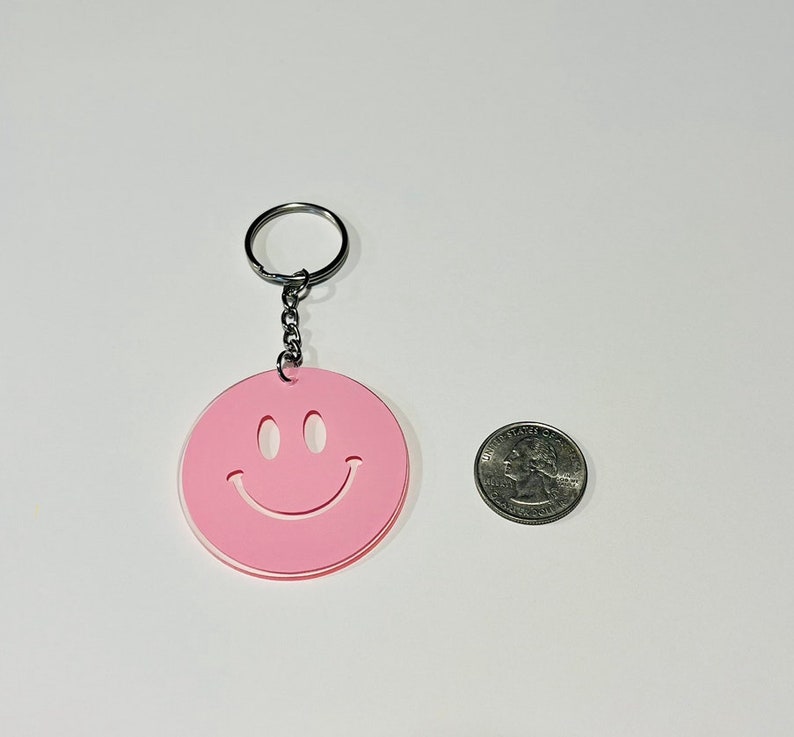 Smiley Face Keychains - Etsy
