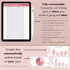 Budget Spreadsheet for Google Sheets, Budgeting, Finance Planner ...
