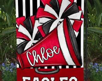 Cheer Garden Flag, Cheerleader Flag, Flag, Custom Garden Flag - Etsy