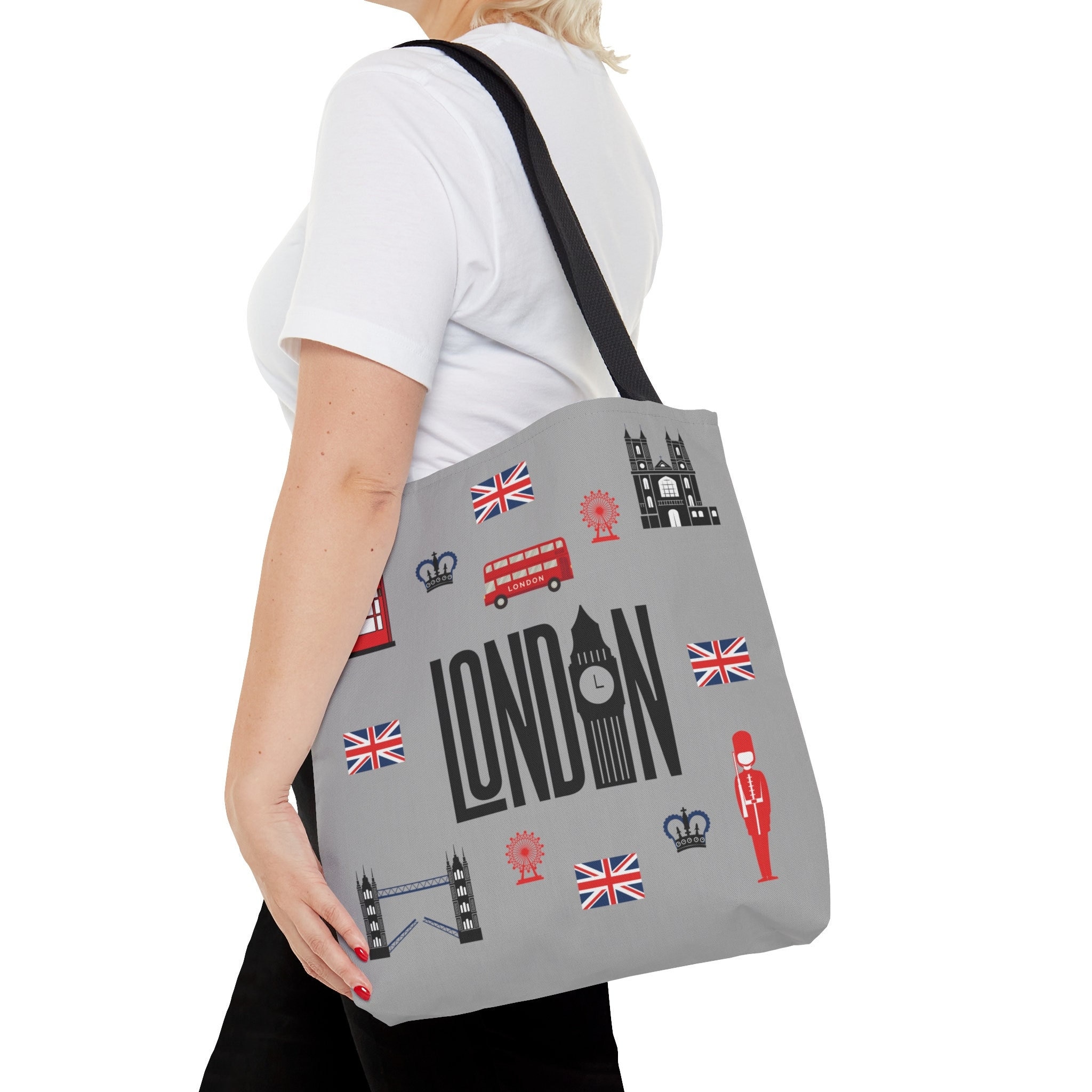 Tote Bag | London Theme | London Tote Bag | British Tote Bag - Etsy