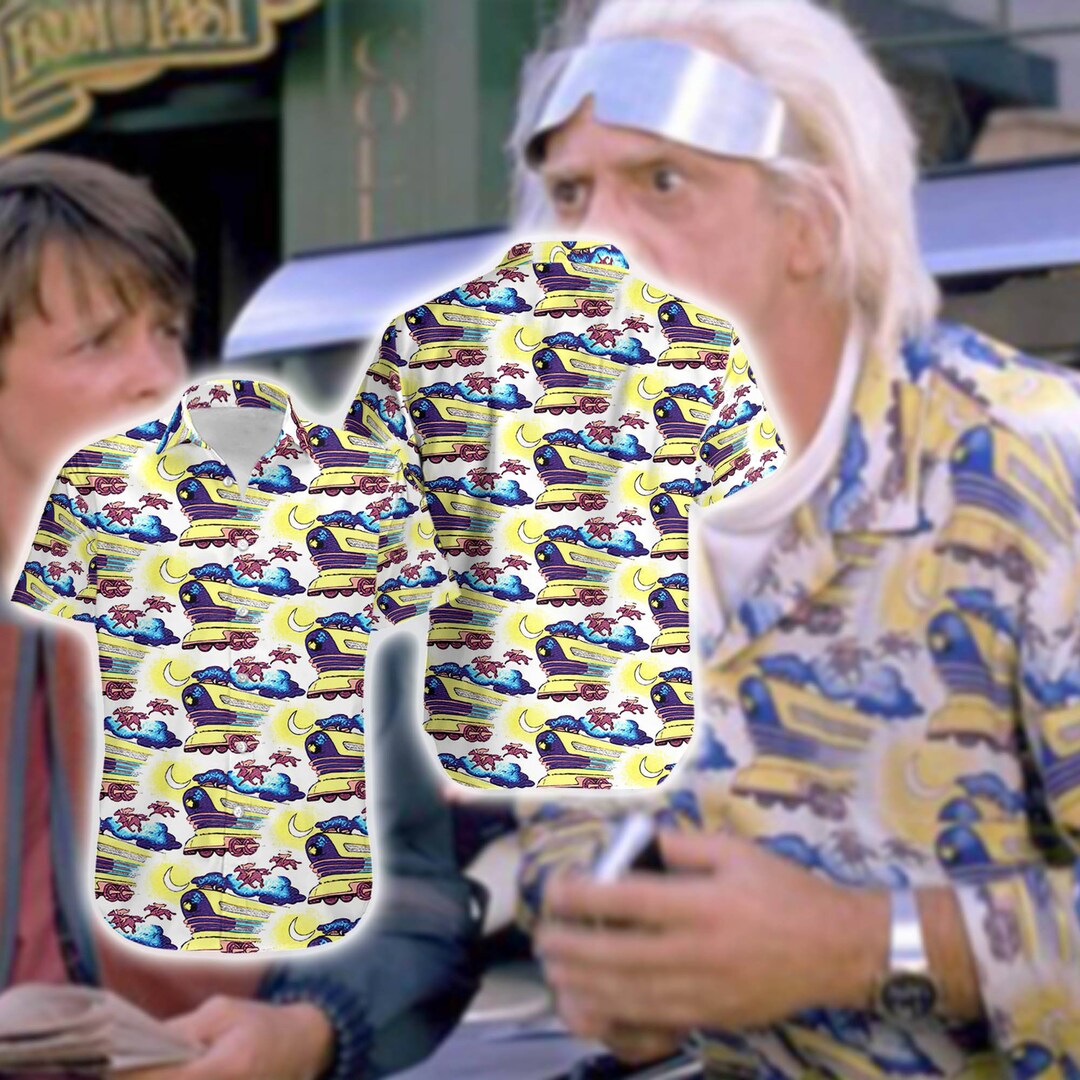 Doc Brown Hawaiian Shirt Emmett Brown Summer Hawaiian Back to the ...