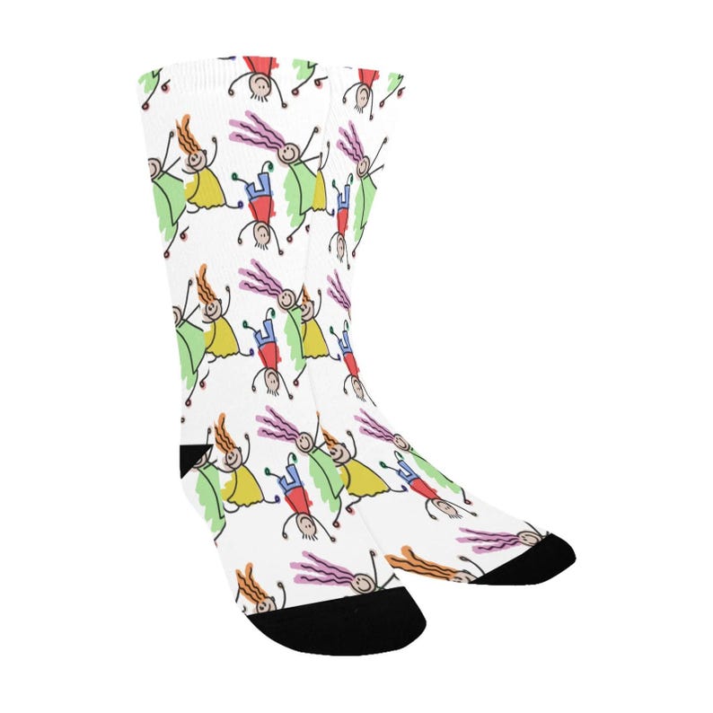 Custom Kids Drawing Socks, Kids Drawing on Socks, Personalized Kids ...