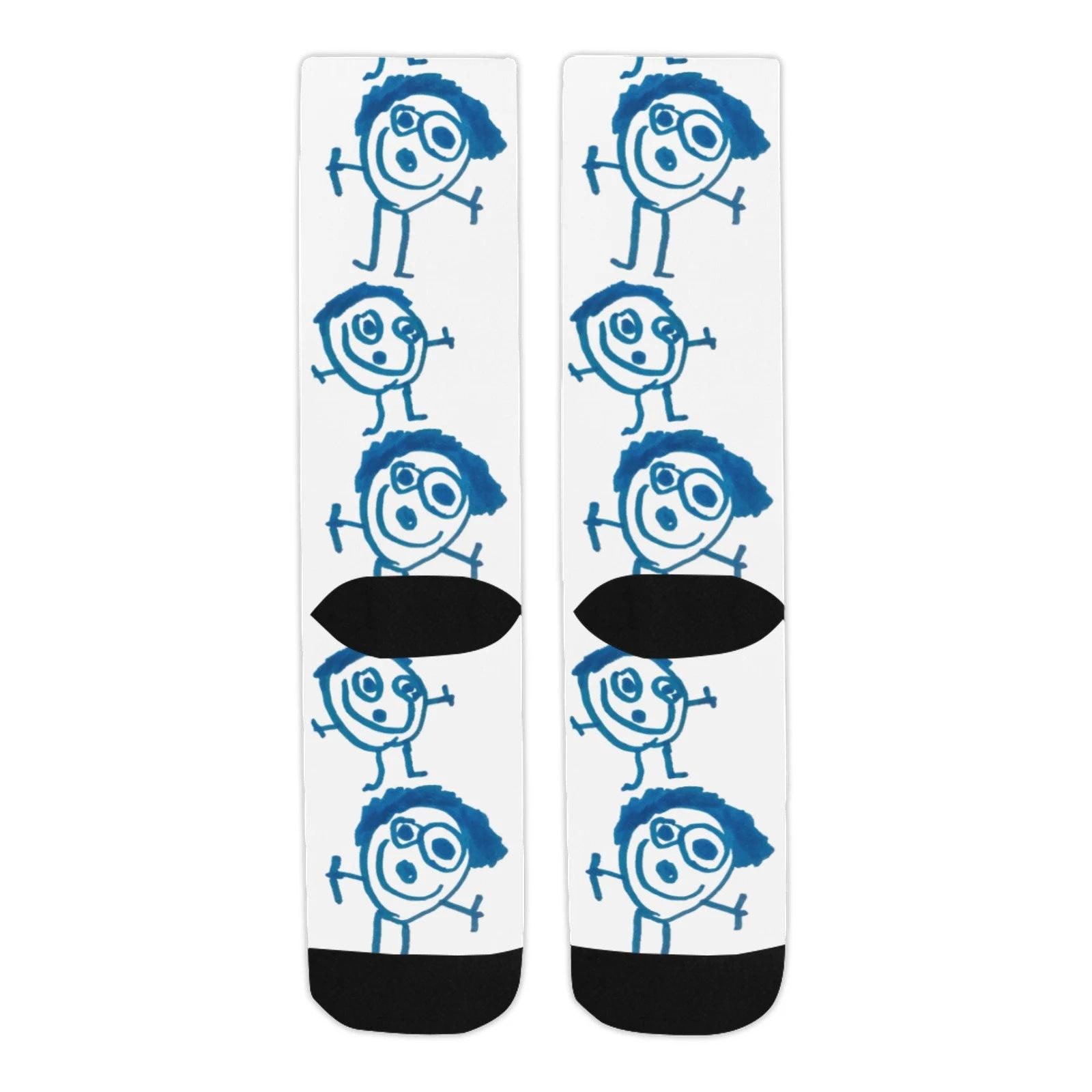Custom Kids Drawing Socks, Kids Drawing on Socks, Personalized Kids ...