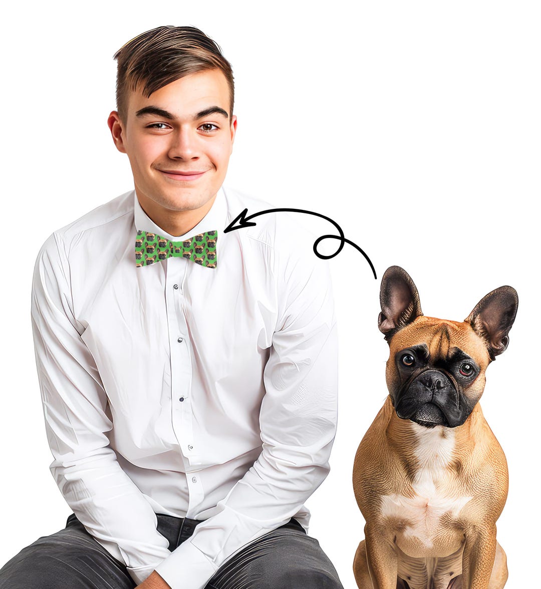 Custom Photo or Logo Bow Tie, Personalized Photo Bow Tie, Club ...