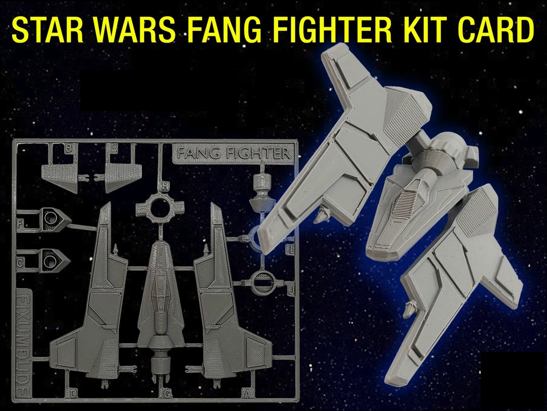 Star Wars Fang Fighter Kit Card - Etsy