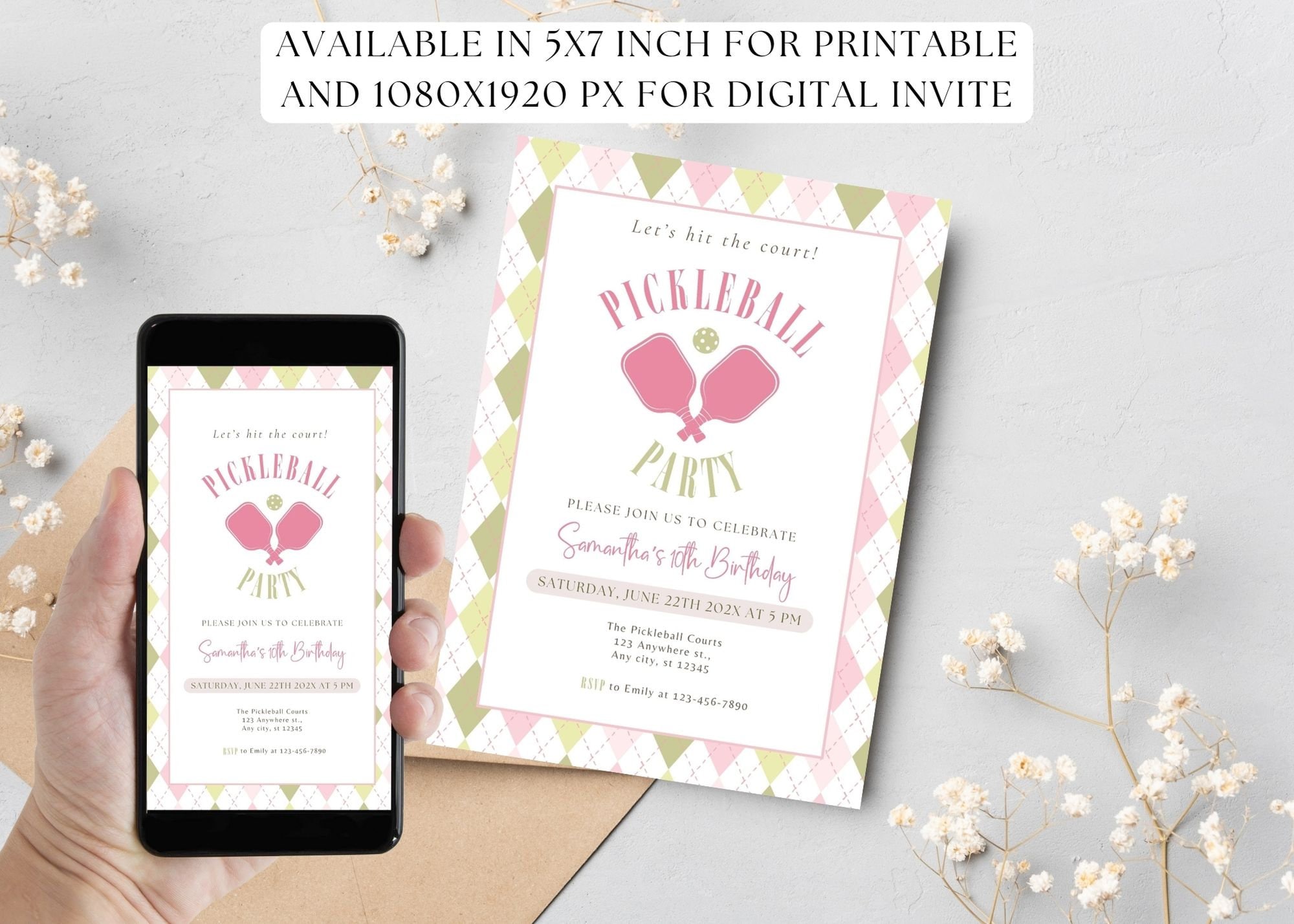 Pickleball Birthday Invitation, Pickleball Birthday Party, Pickleball ...
