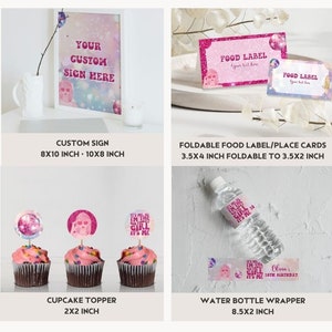 Eras Birthday Party Bundle, Eras Party Ticket Stub Invitation, Swiftie ...