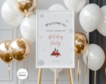 Editable Staff Holiday Party Invitation, Christmas Gathering Invite ...