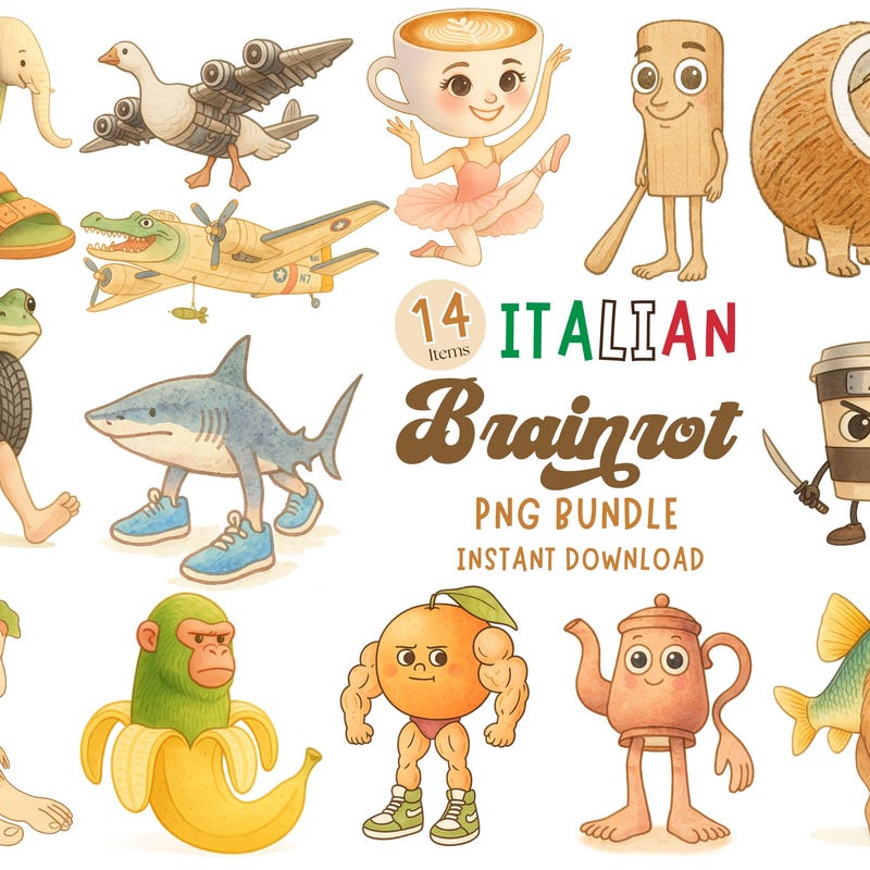 Brainrot Stickers - Etsy