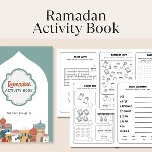 Ramadan Activity Book Printable, Eid Activity Book, Ramadan Printable ...