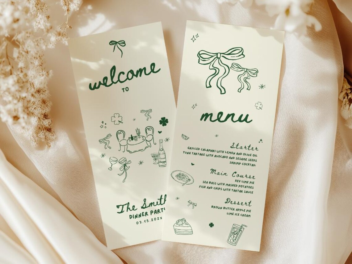 Editable St Patricks Menu Template, Pot of Luck Irish Theme Table Menus ...
