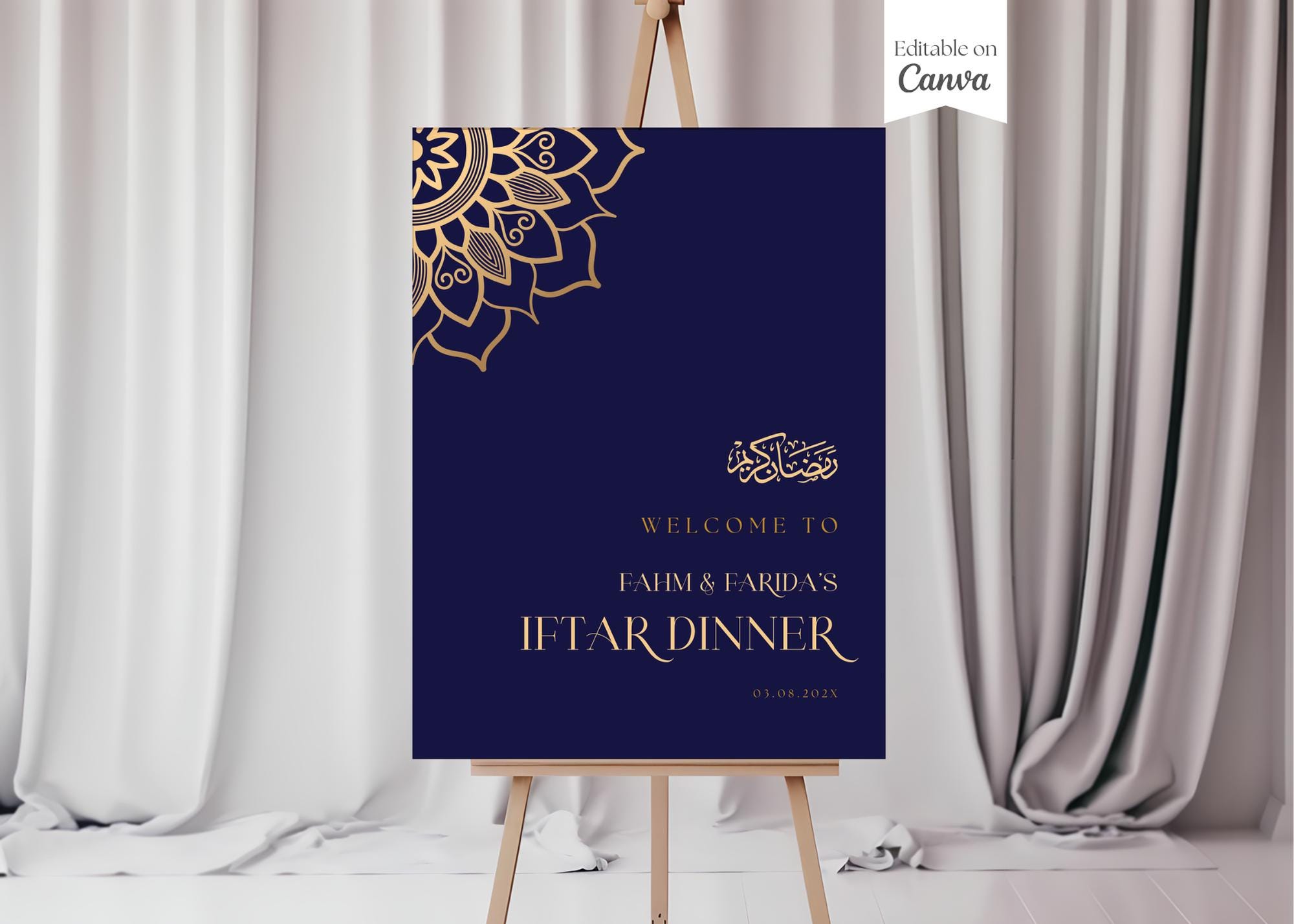 Iftar Welcome Sign, Eid Dinner Welcome Poster, Ramadan Kareem, Iftar ...