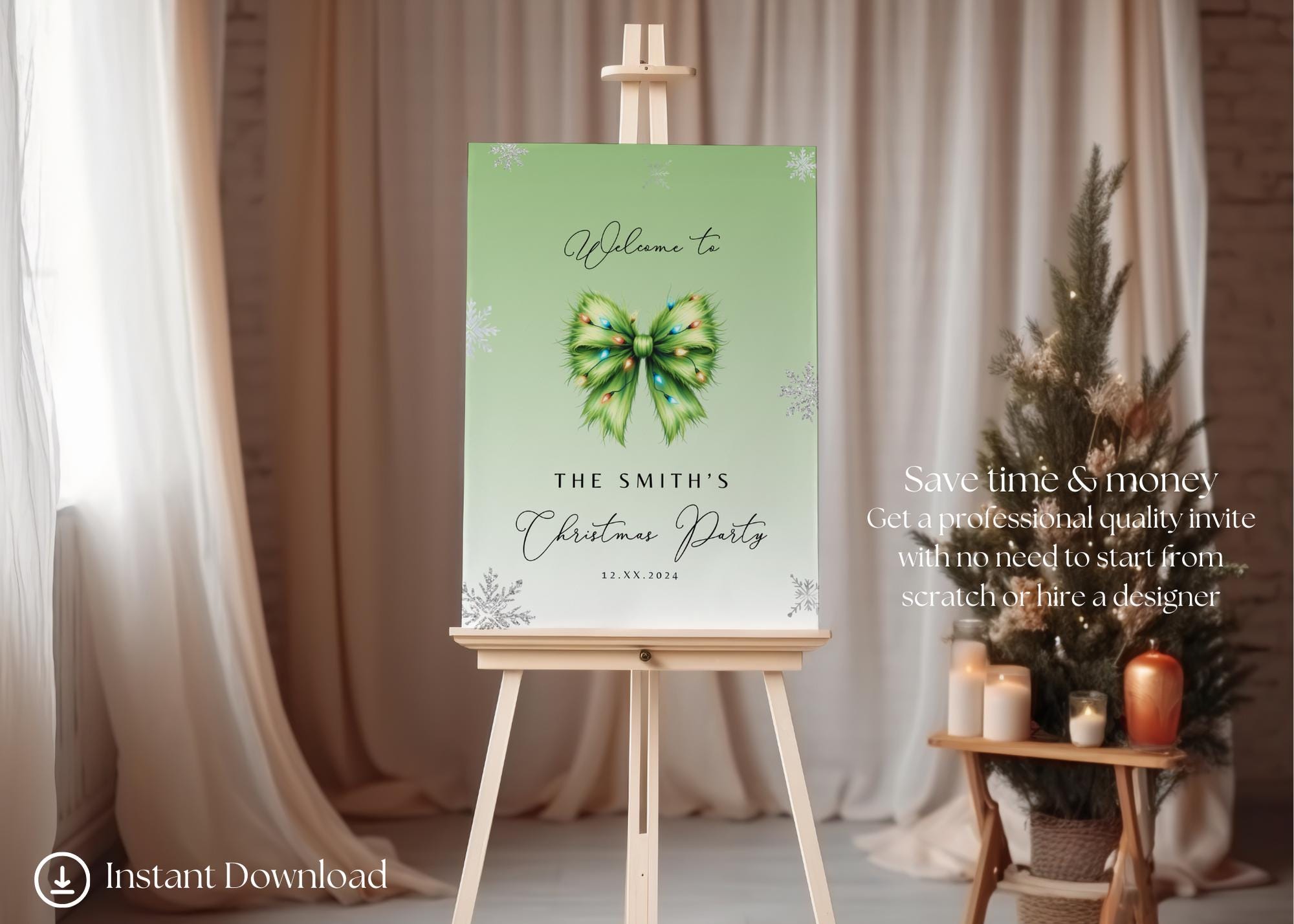 Editable Whobilation Welcome Sign, Grinch Inspired Christmas Welcome ...