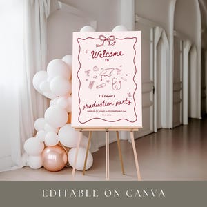 Nurse Graduation Welcome Sign, Ribbon Pink Bow Medical Nursing Grad ...