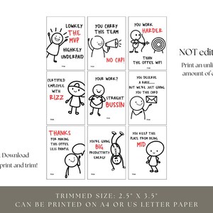 Sarcastic Coworker Gift Tags, Funny Slang Employee Cards, Gift Tag for ...